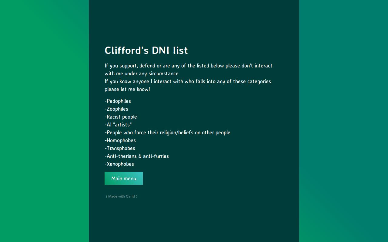 DNI list